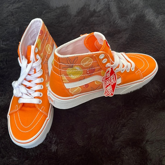 Vans | Shoes | New Orange Vans | Poshmark